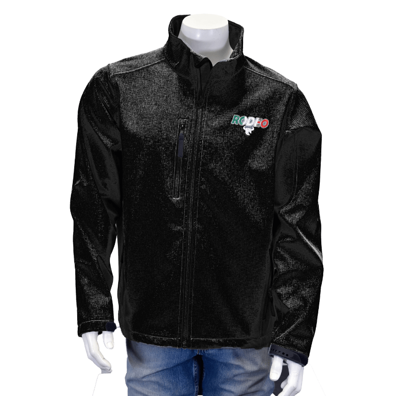 Men's Cowboy Hardware Black "MX Rodeo Cowboy" Poly Shell Jacket
