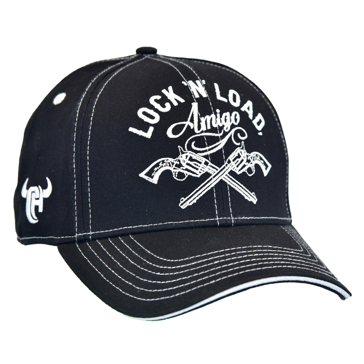 Men's Cowboy Hardware Black "Lock N Load Amigo" Snapback